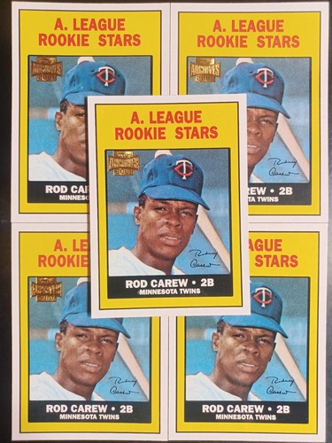 2001 TOPPS ARCHIVES #49 MINNESOTA TWINS ROD CAREW HOF 1967 [5] MINT ...