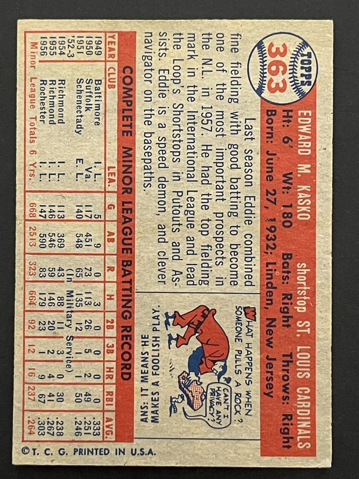 1957 Topps Baseball - Singles - YOU PICK - EX | eBay