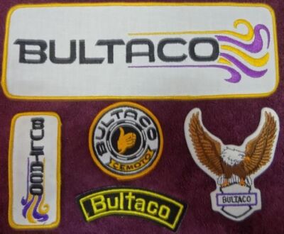5 Vintage NOS Bultaco Motorcycle Patch From the 70's 1 2 3 4 5 | eBay