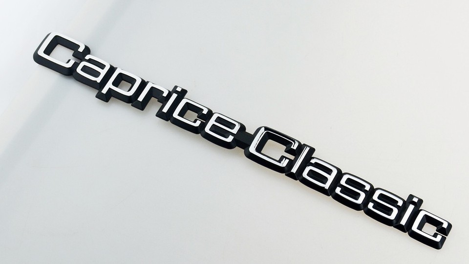 2X For 1980-90 Caprice Classic Brougham Emblem Badge Chrome | eBay