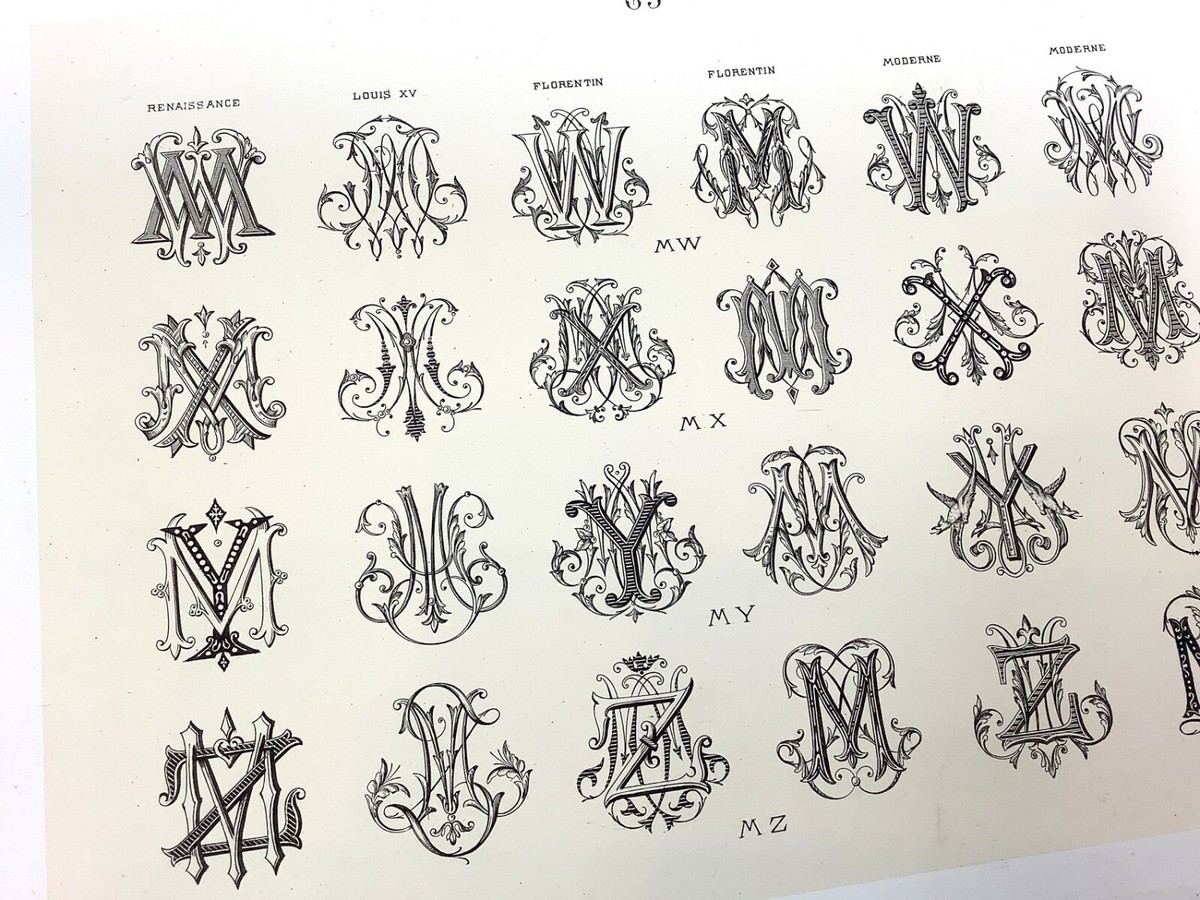 Monogram Initials Printable