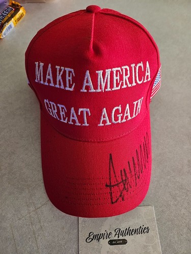 DONALD TRUMP signed 45/47 MAGA Hat With COA | eBay