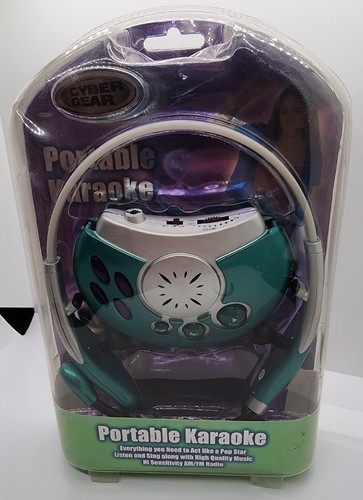 Brand New Cyber Gear Portable Karaoke w/ Hands Free Microphone AM/FM ...