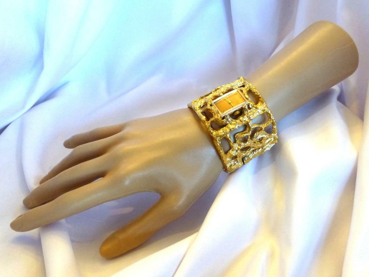 Vintage JONATHAN BAILEY TRIFARI Sculpturesque Gold-Pl… - Gem
