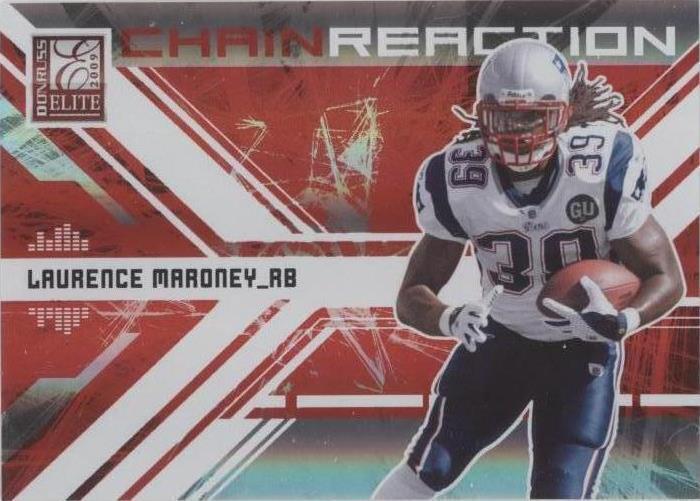 2009 Donruss Elite - Chain Reaction Laurence Maroney #16 Red /199 for ...