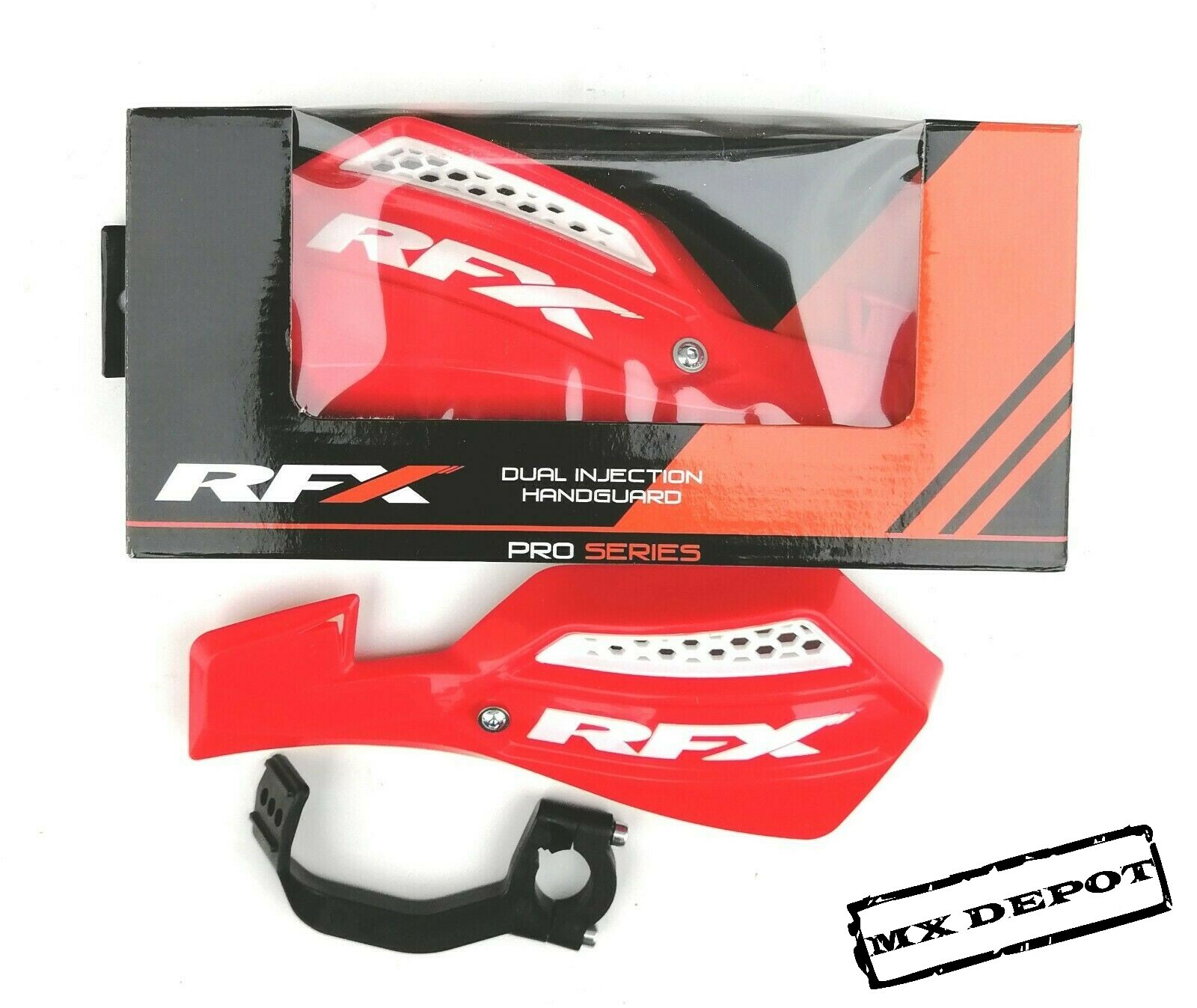 RFX PRO HANDGUARDS RED MOTOCROSS HANDGUARDS HONDA CR125 CR250 - All ...