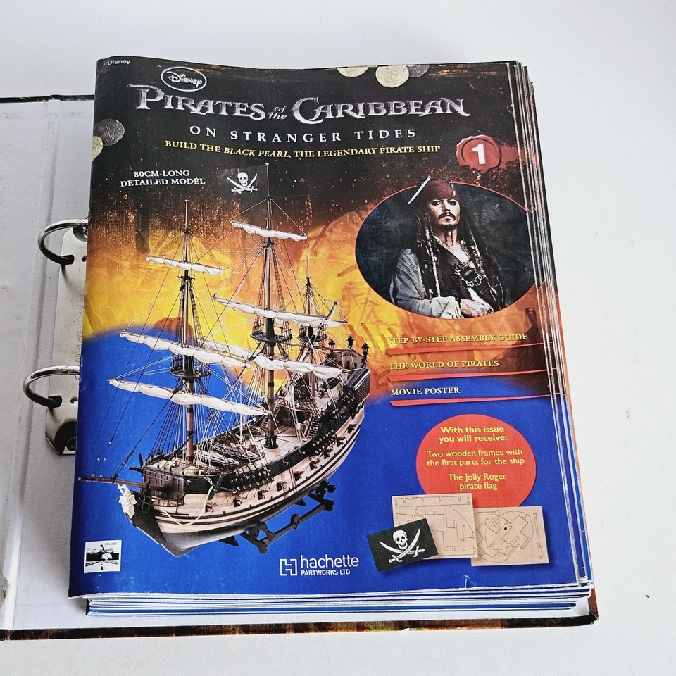 Hachette Build The Pirates Of The Caribbean Black Pearl Ship 1-30 ...