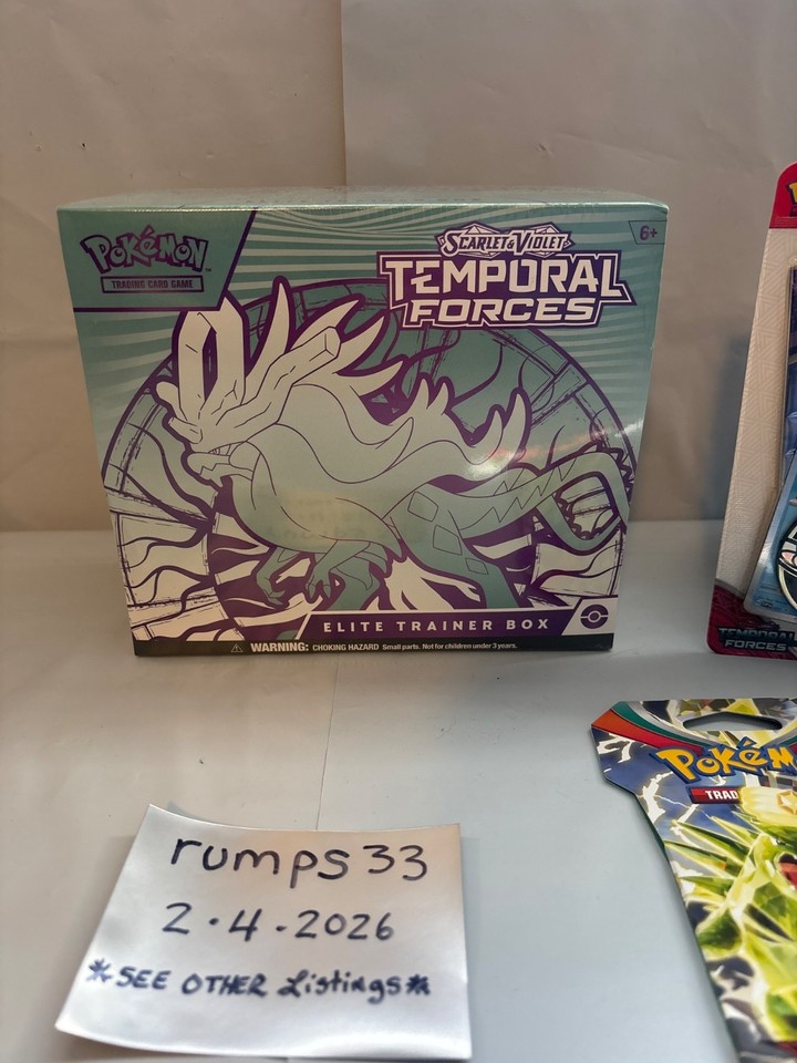 Temporal Forces Elite Trainer Box ETB sealed + Sealed booster/ blister ...