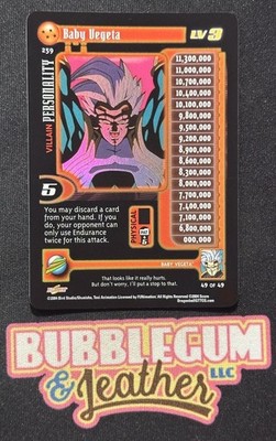 2004 Dragon Ball GT Baby Vegeta 259 Flat Foil Personality Baby Saga TCG ...