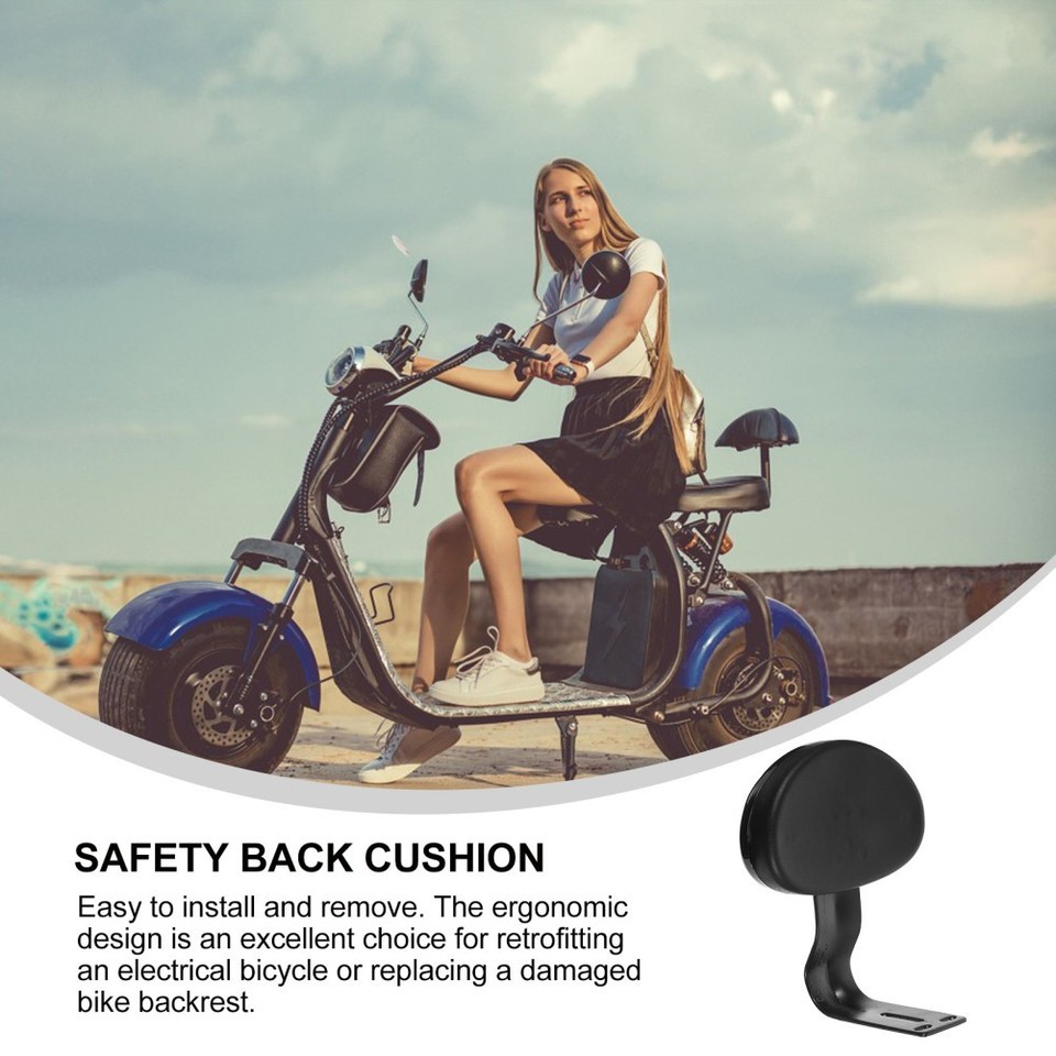 Safety Rear Rest Electric Bike Accessories Motorcycle Back Backrest ...