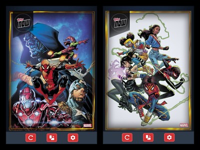 TOPPS MARVEL COLLECT TOPPS NOW MAY 1 SR GOLD FCBD SPIDER-MAN +VOICES 2 ...