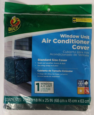 Duck Brand Window Unit Air Conditioner Cover Standard Size 27" x 18" x ...