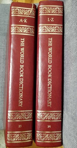 The World Book Dictionary (Set of 2) A-K & L-Z (23,24) 1988 | eBay