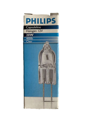 PHILIPS Halogen 20w Halogen 12v 4000h Clear 2 Pin Pack Of 5 | eBay UK