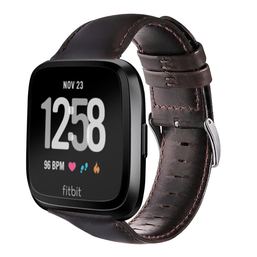 Fashion Pull-Up Leathe Watch Band Strap Wristbands For Fitbit 1 2 3 Gen ...