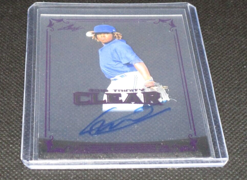 2018 Leaf Trinity VLADAMIR GUERRERO JR. CLEAR AUTO CARD | eBay