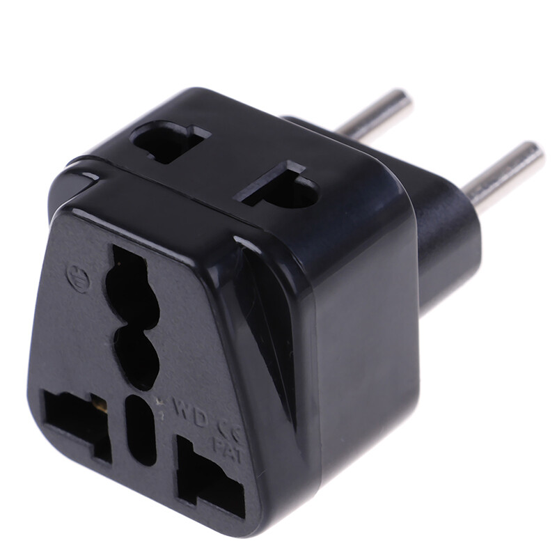 New brazil euro plug to 2 splitter universal UK/US/EU/AU 2 3 pins ...