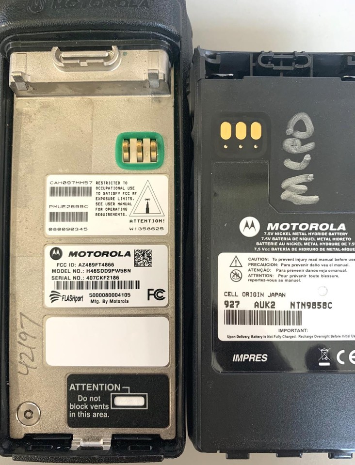 Motorola XTS 2500 Mod 1.5 UHF R2 450-520 MHz portable P25 Two Way Radio ...