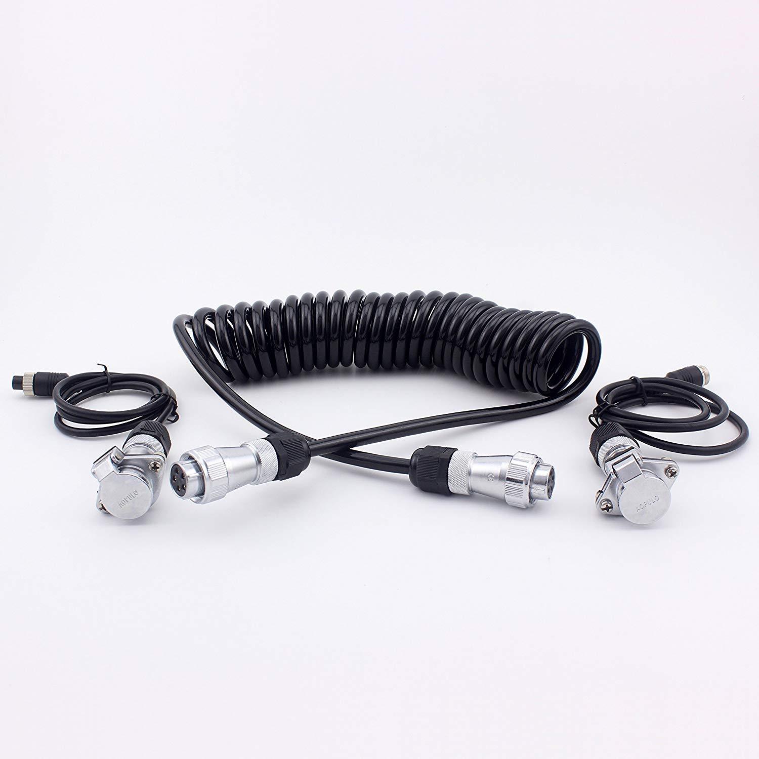 Heavy Duty Trailer Cable Suzy Coil Kit 4PIN Connector for Caravan ...