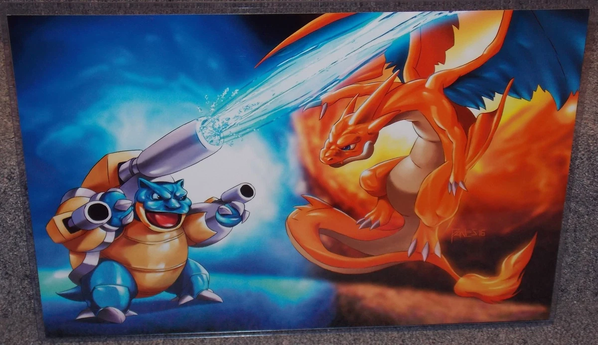 Charizard Vs Blastoise Wallpaper