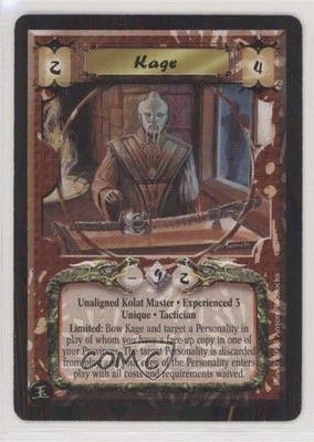 1998 Legend of the Five Rings (L5R) CCG - The Dark Journey Home Kage | eBay