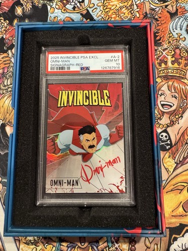 Invincible x Keepsake PSA 10 Red Signagraph Omni-man Invincible NYCC ...