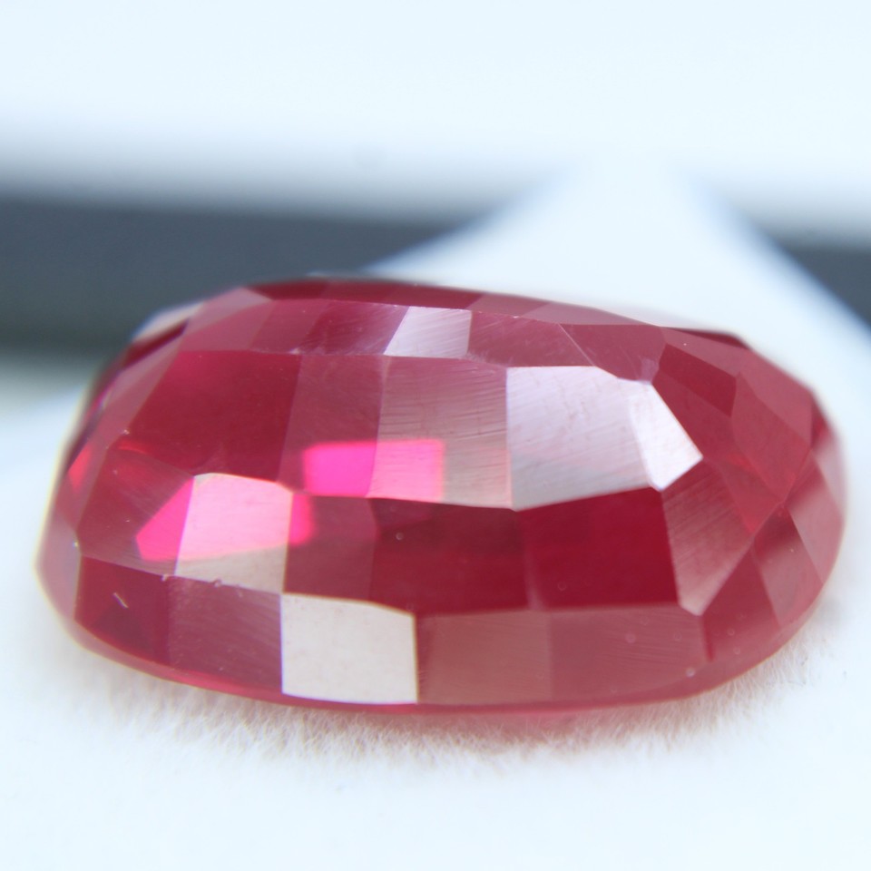 18.40 Ct Certified Natural Ruby Red Eye Clear Cushion Shape Loose ...