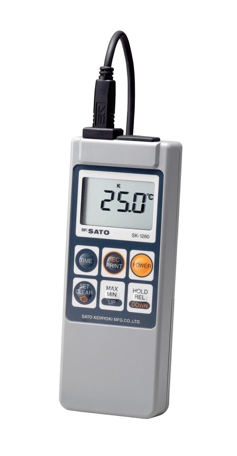 SATO Digital Thermometer Waterproof Specification Ipx4 Sk-1260 Made in ...