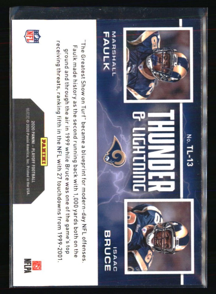 Isaac Bruce/Marshall Faulk 2020 Panini Playoff #TL-13 Football Card | eBay