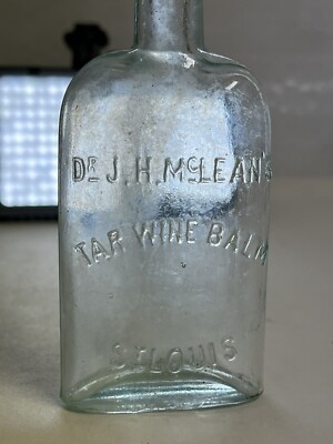 Antique Dr. JH McLean's Tar Wine Lung Balm Bottle-St. Louis MO ...