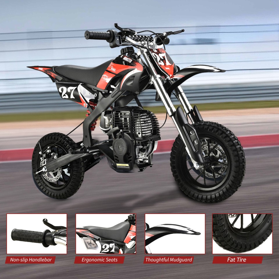 40cc Mini Dirt Bike Gas Powered 4 Stroke For Kids Pit Bikes Off Road ...