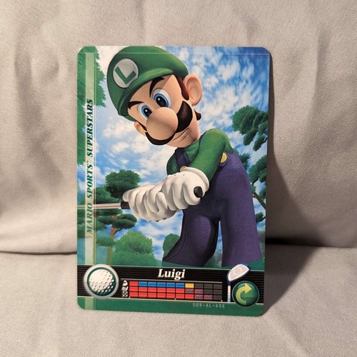 Luigi Golf amiibo card, Mario Sports Superstars | eBay