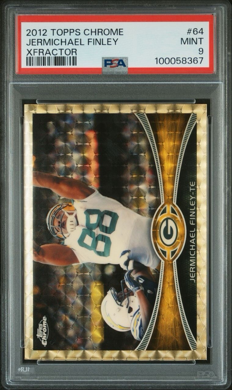 2012 TOPPS CHROME Superfractor Jermichael FINLEY #64 1/1 One Of One PSA ...