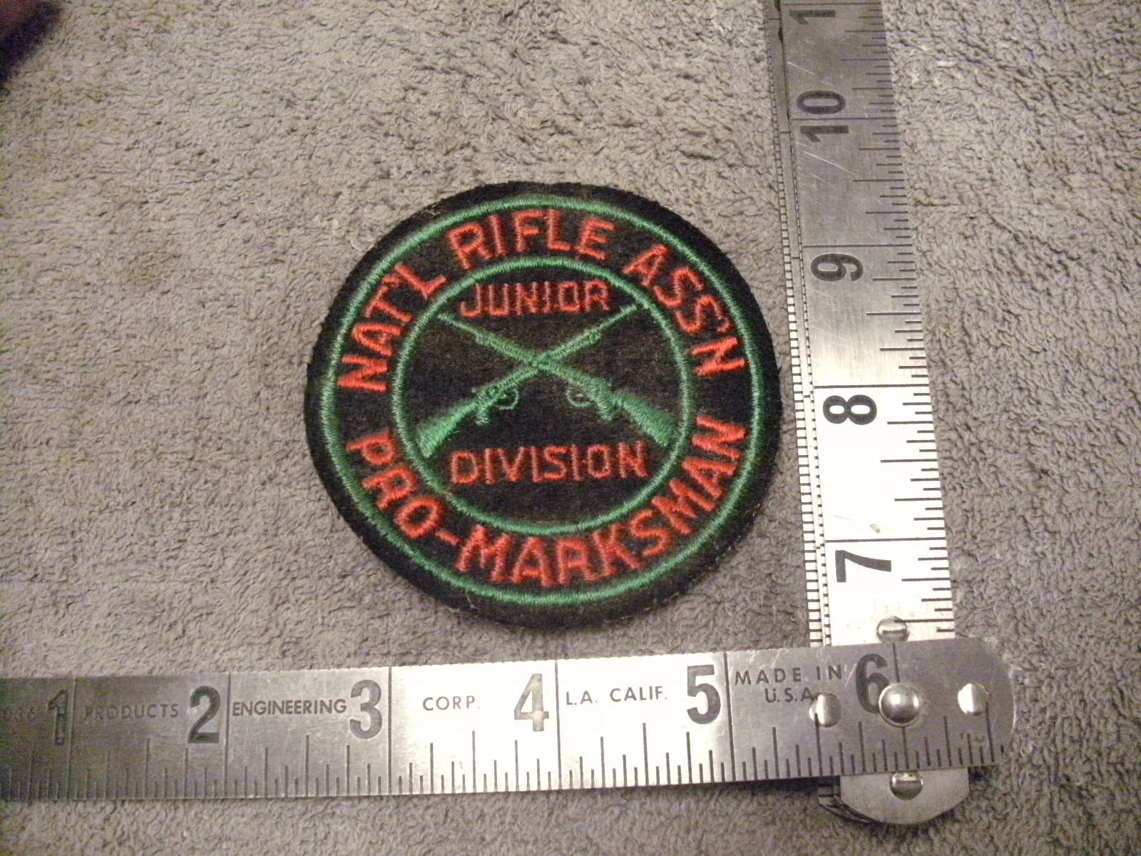 Vintage NRA Rifle Assn. Junior Division Pro- Marksman Felt Cloth Patch ...