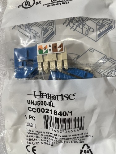 CommScope Uniprise UNJ500-BL CC0021840/1 Cat5e Jack - Blue - NEW | eBay