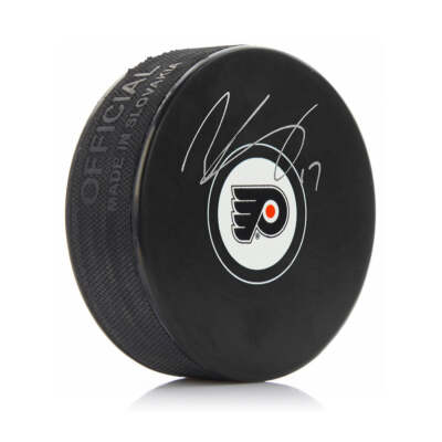 Wayne Simmonds Autographed Philadelphia Flyers Hockey Logo Puck JSA PSA ...
