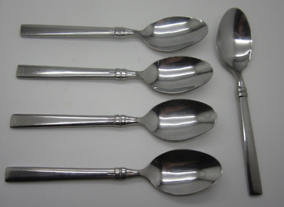 Royal Doulton Stainless RDF3 Pattern Set 5 Soup Spoons Free Ship! | eBay