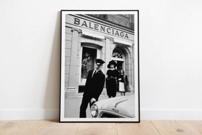 Balenciaga Fashion Wall Art Poster Premium Quality Choose your Size ...
