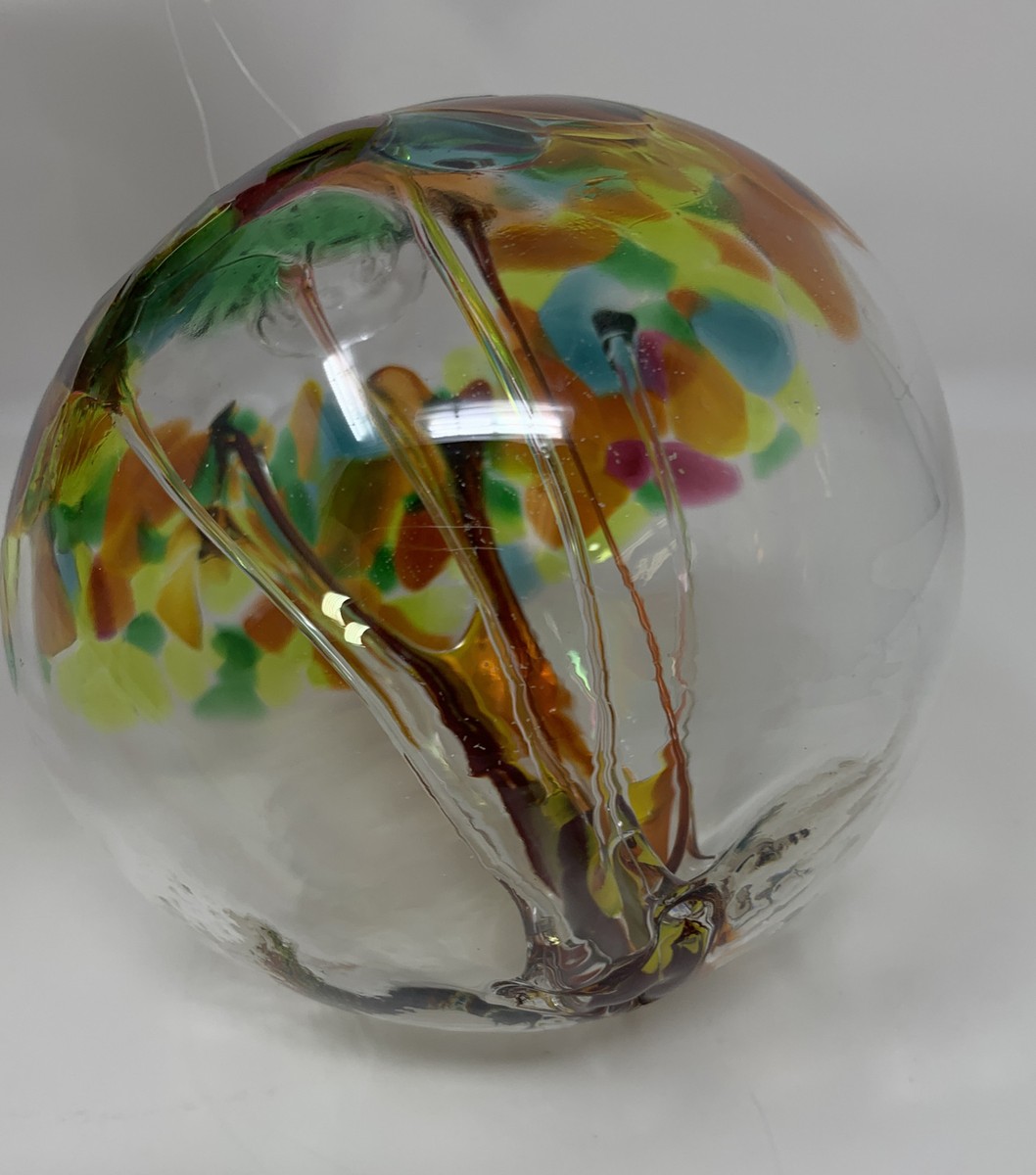 Kitras Glass Medallions Pottery Barn Hand Blown Art Glass Ball Oil