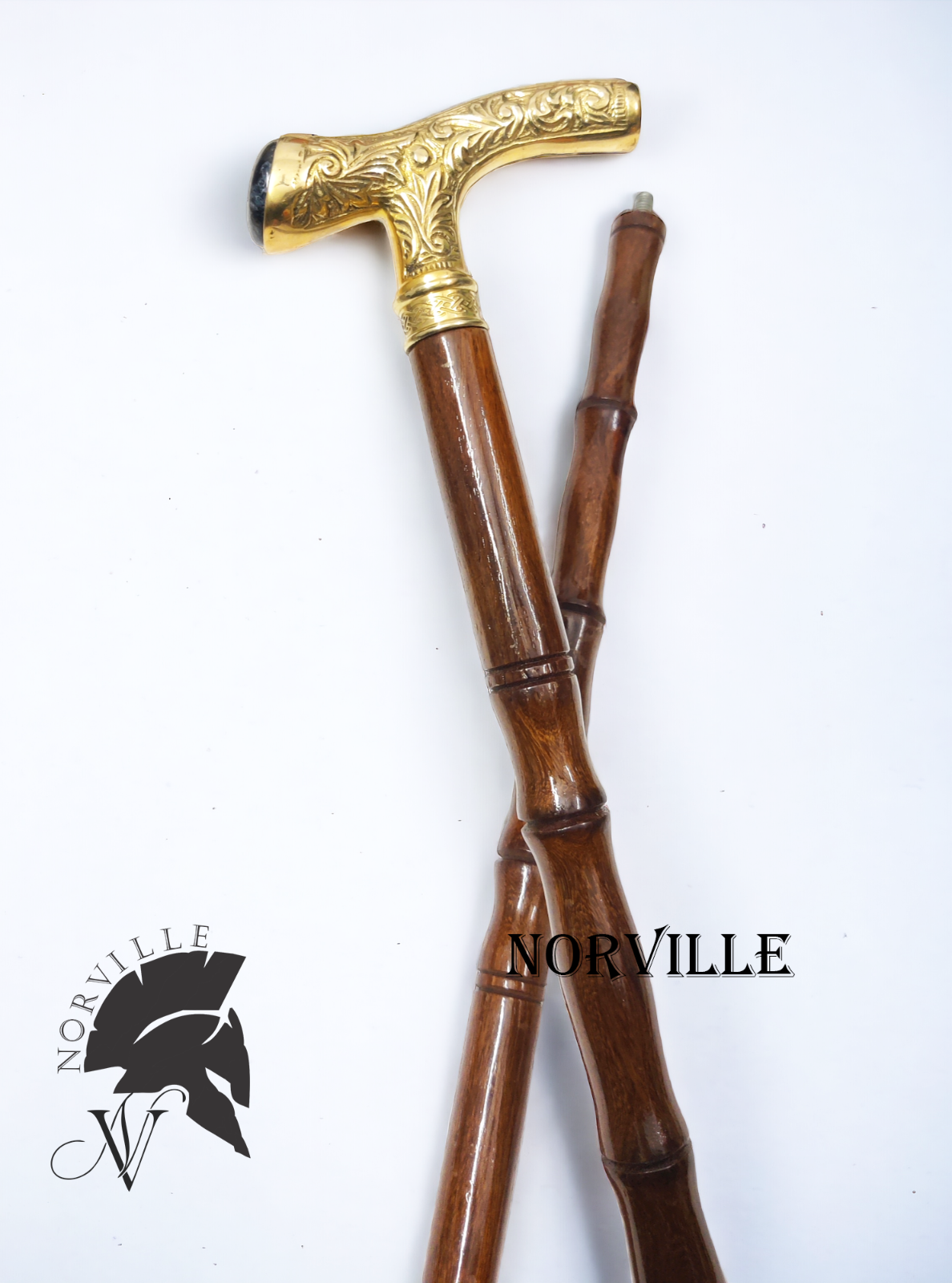 Beautiful Sturdy Vintage Old Style Walking Stick Handmade Carved ...