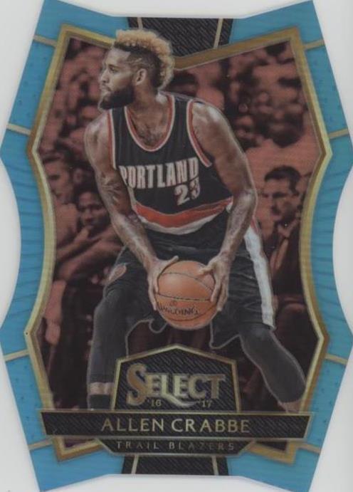 2016-17 Panini Select - Premier Level Allen Crabbe #181 Blue Prizm /199 ...