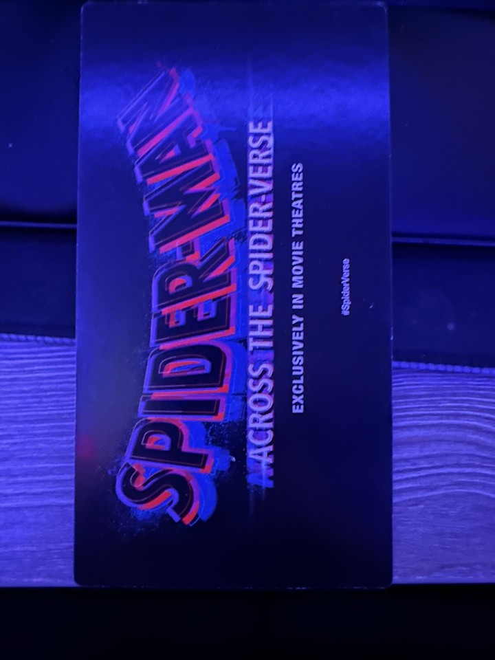 Rare Limited Edition Spiderman Across The Spiderverse Collectible Card ...