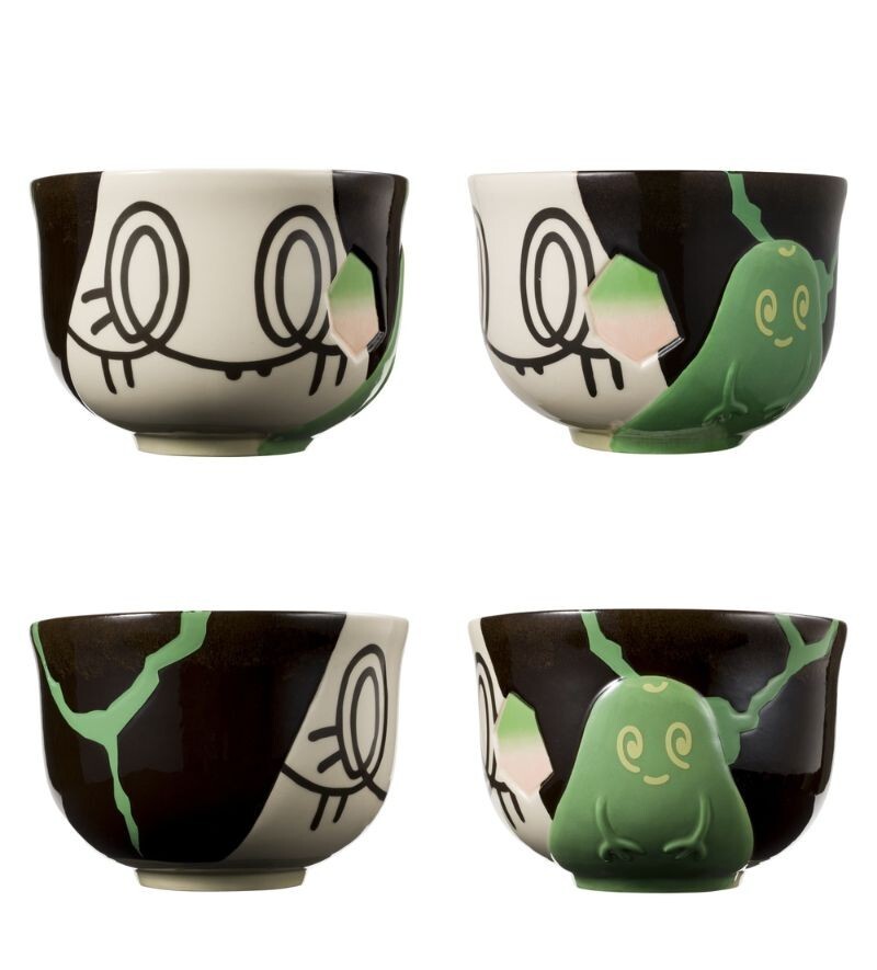 Pokemon Cafe Poltchageist Sinistcha Tea Rice Bowl Pokemon Center ...