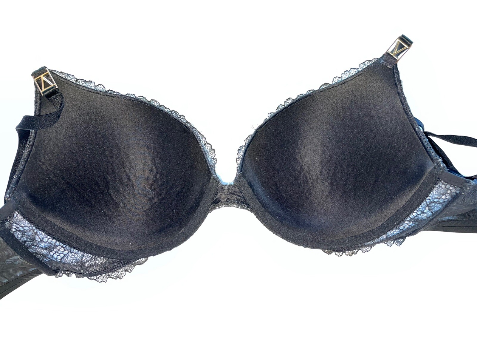 Victoria's Secret Very Sexy Uplift Plunge Push Up Bra Black Size 32 DDD ...