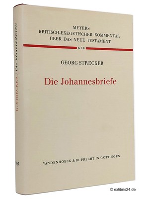 Georg Strecker: Die Johannesbriefe (KEK) | Vandenhoeck & Ruprecht ...