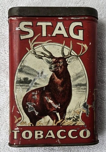 Antique STAG pocket size Tobacco Tin | eBay