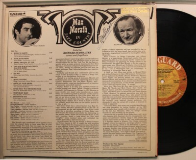 Max Morath Autographed Lp In Jazz Country On Vanguard - Vg To Vg+ / Vg+ ...