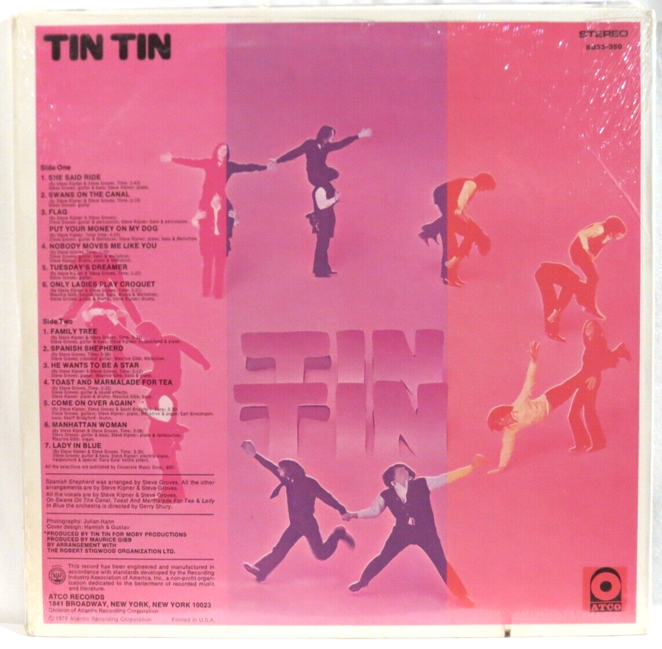 TIN TIN - Tin Tin 1970 1st US Edition LP SEALED Maurice Gibb | eBay