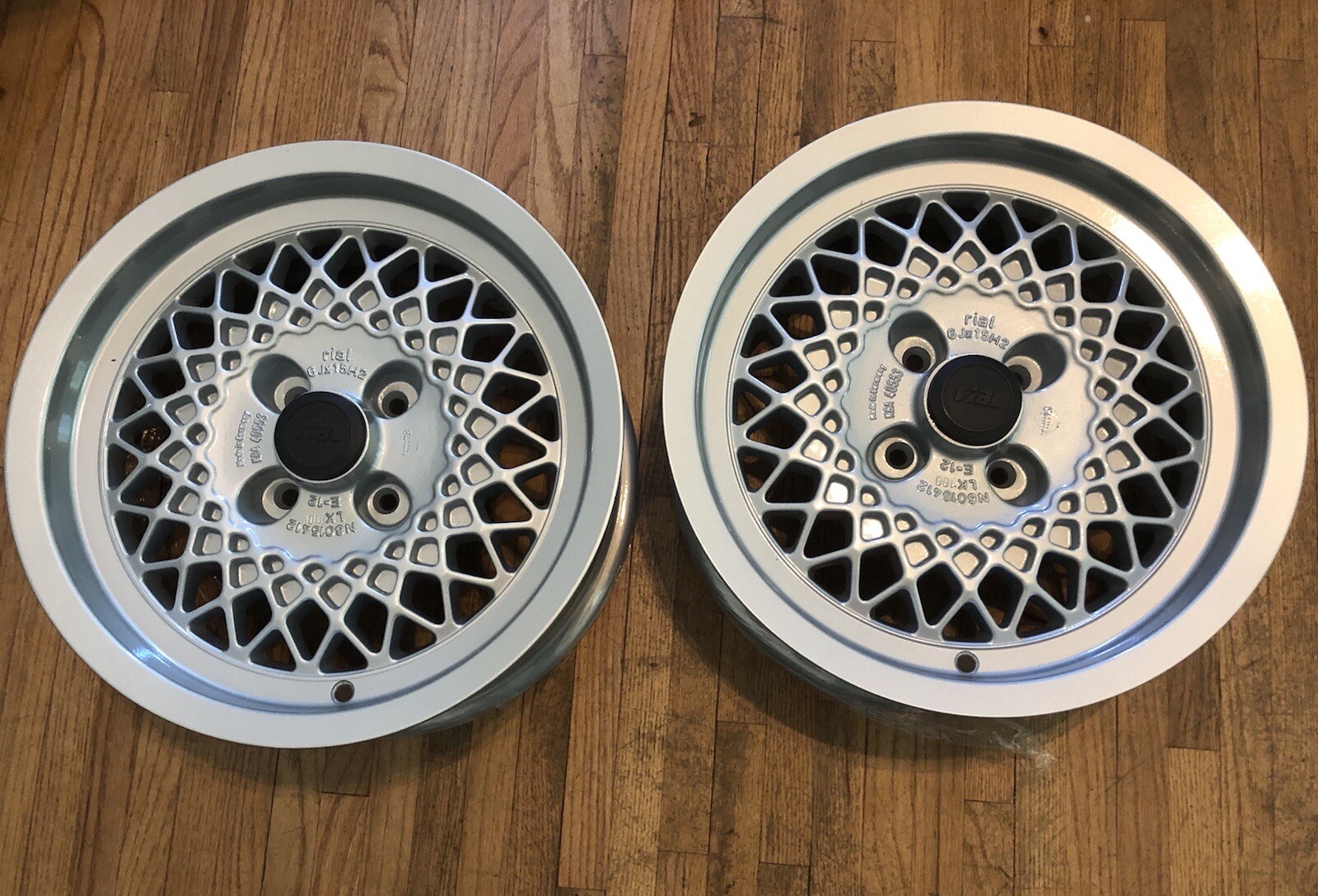 2002 15" RIAL BMW 4x100 Wheels 2002tii E21 1600 NICE PAIR | Black ...