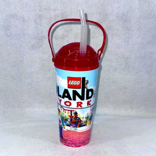 EUC LEGO Legoland New York Tumbler Souvenir Refillable Cup with Handle ...